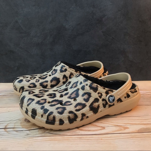 CROCS | Shoes | Crocs Classic Lined Clog Animal Leopard Print | Poshmark